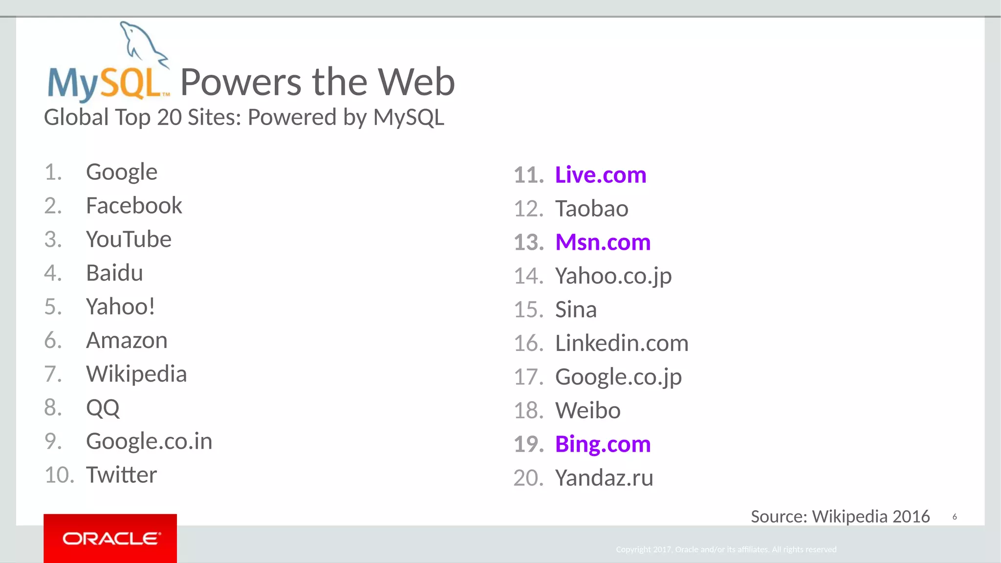 MySQL 5.7 InnoDB Cluster (Jan 2018) | PPT