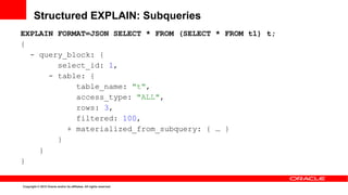The Power of MySQL Explain | PPT