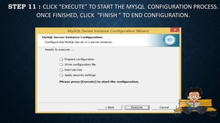 My sql installation | PPTX