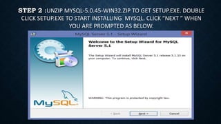 My sql installation | PPTX