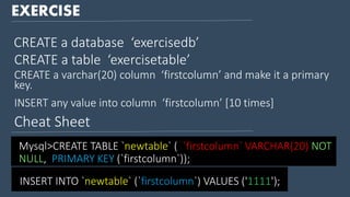 MySQL - Intro to Database | PPTX
