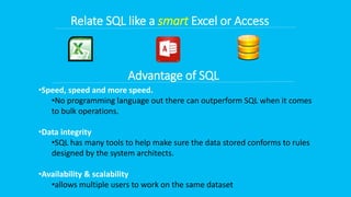 MySQL - Intro to Database | PPTX