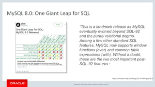 2018: State of the Dolphin, MySQL Keynote at Percona Live Europe 2018 ...