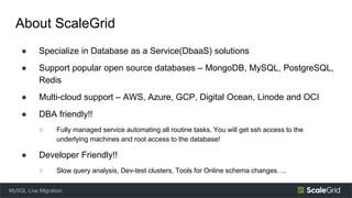 MySQL Live Migration - Common Scenarios | PPT