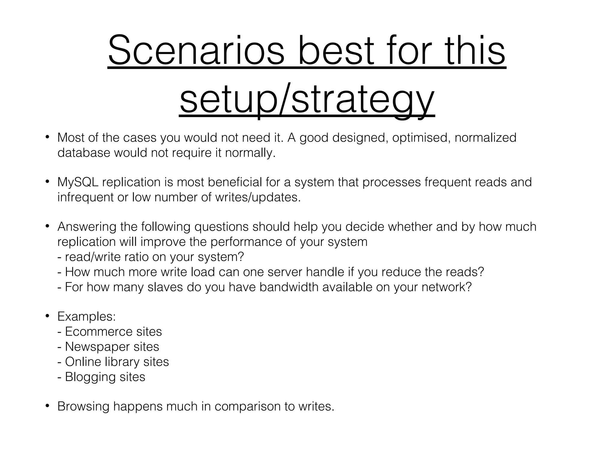 Intro to MySQL Master Slave Replication | PPT