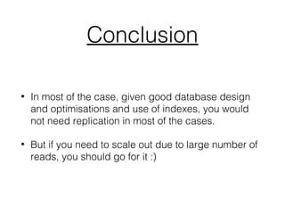 Intro to MySQL Master Slave Replication | PPT