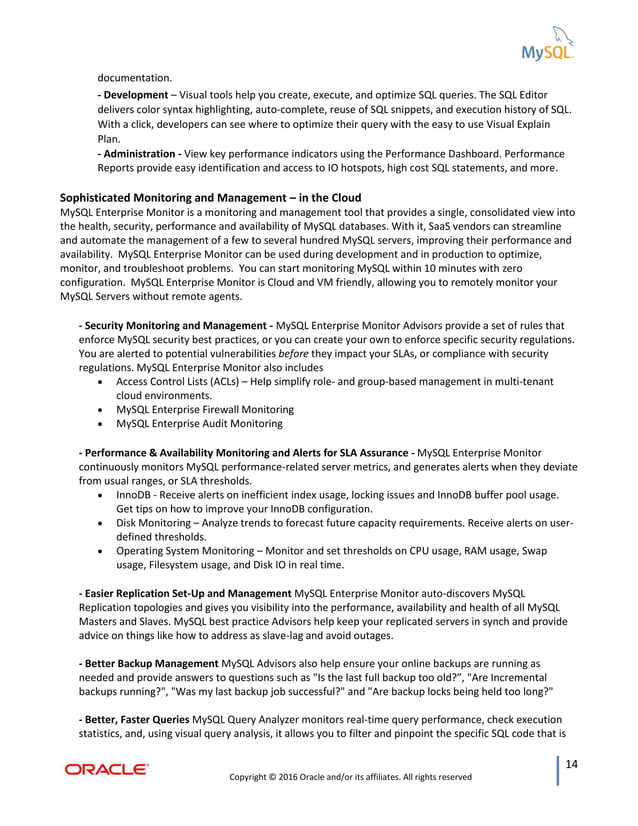 Guide to Using MySQL for SaaS | PDF