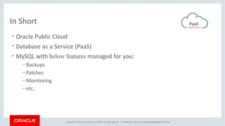 MySQL in OPC(Oracle Public Cloud) | PPT