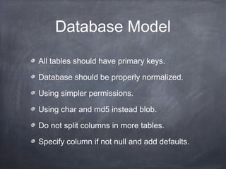 My sql optimization | PPT | Databases | Computer Software and Applications