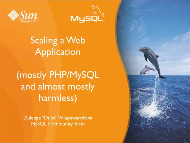 Scaling a Web Site - OSCON Tutorial | PPT