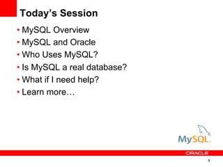 MySQL overview | PPT