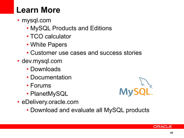 MySQL overview | PDF | Databases | Computer Software and Applications