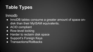 MySQL Performance Tips & Best Practices | PPT