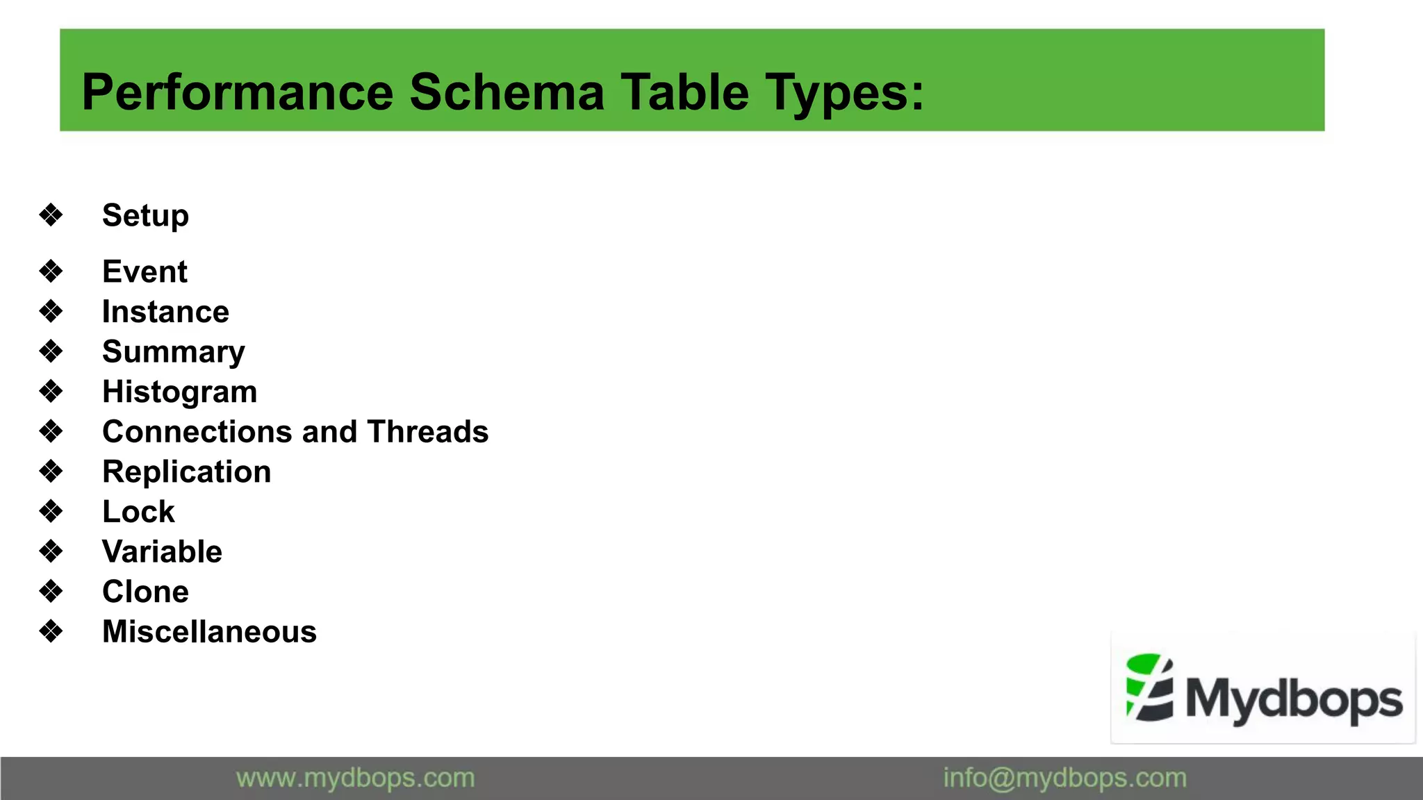 Mysql Performance Schema In Action Ppt