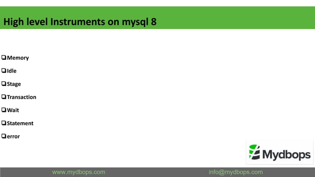 MySQL Performance Schema in Action | PPT