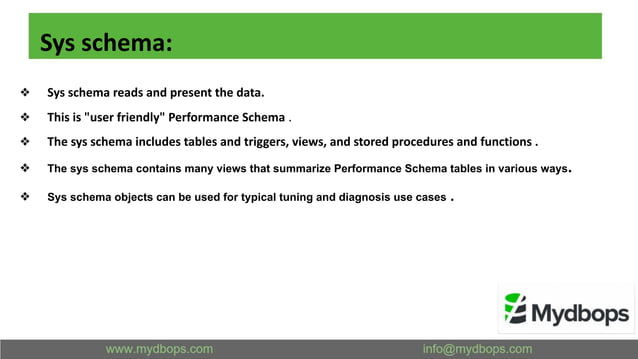 MySQL Performance Schema in Action | PPT