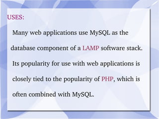 Mysqlppt | ODP | Web Development | Internet
