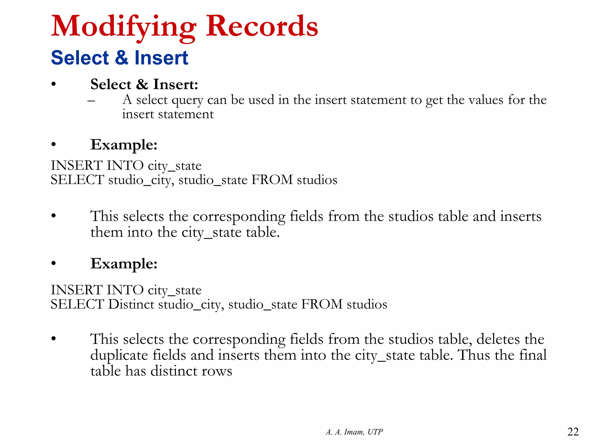 SQL - Data Definition Language | PPT SQL - Data Definition Language | PPT