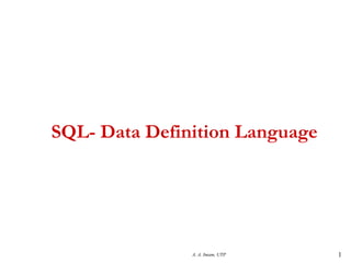 SQL - Data Definition Language | PPT