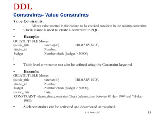 SQL - Data Definition Language | PPT