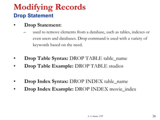 SQL - Data Definition Language | PPT