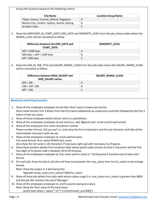 DBMS 5 | MySQL Practice List - HR Schema | PDF | Databases | Computer Software and Applications