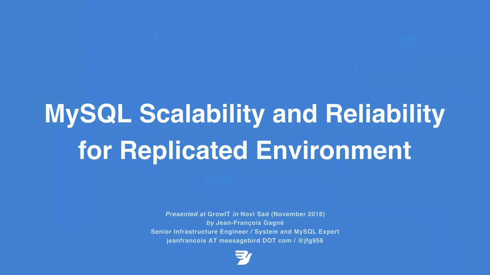 Mysql Scalability And Reliability For Replicated Environment Ppt