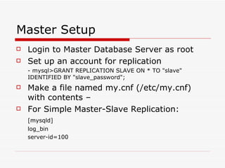 Basic Knowledge on MySql Replication | PPT