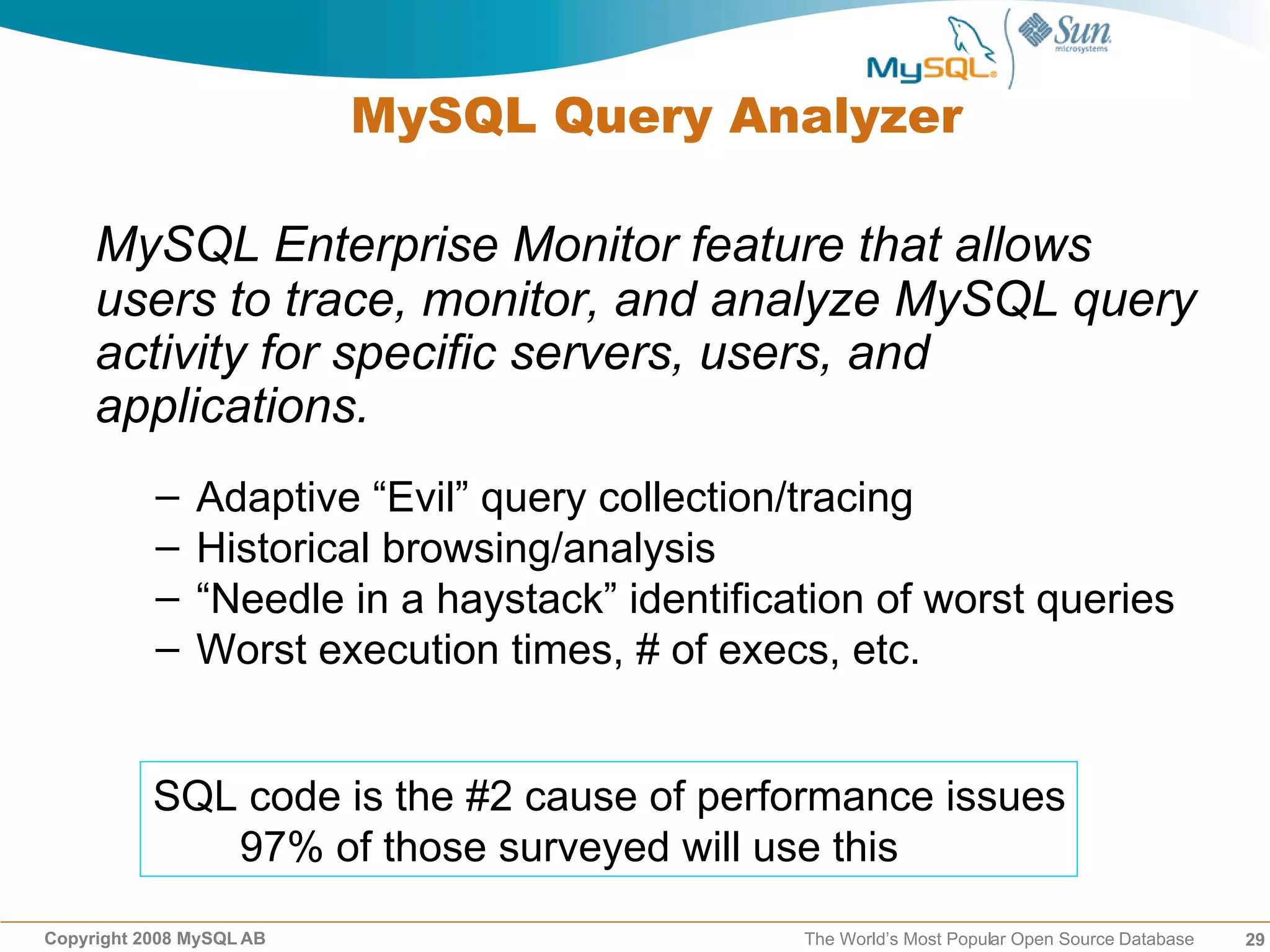 My sql roadmap 2008 2009 | PPT