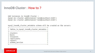 MySQL User Camp : MySQL-Router | PPT