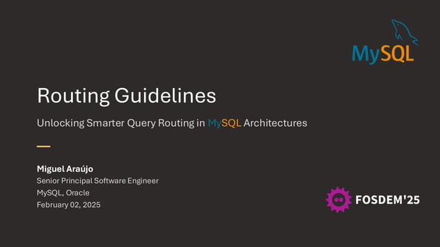 Routing Guidelines: Unlocking Smarter Query Routing in MySQL Architectures | PDF