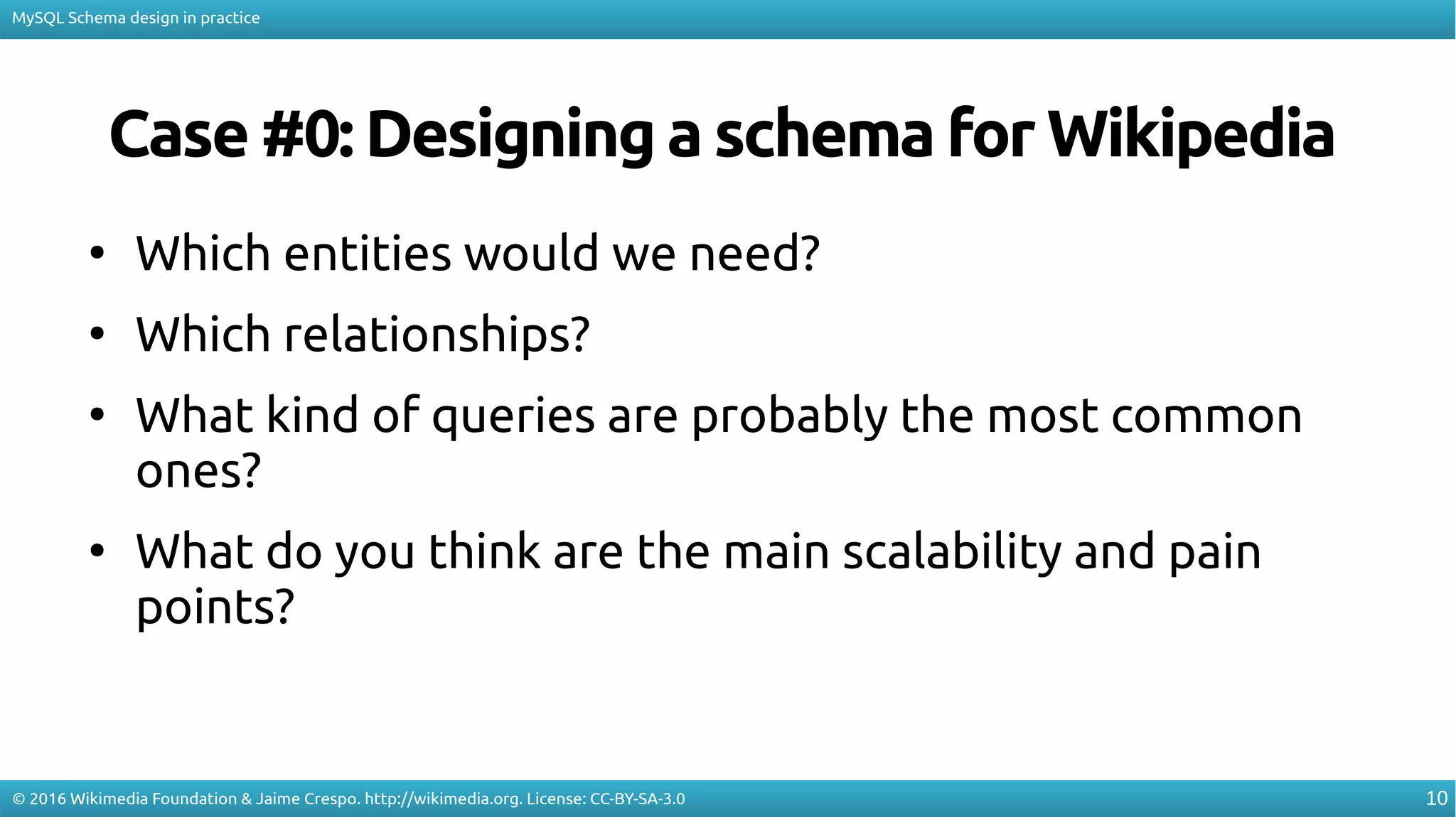 MySQL Schema Design in Practice | PPT