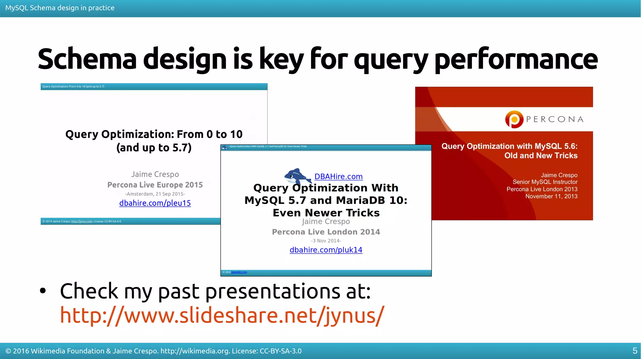 MySQL Schema Design in Practice | PPT