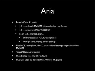 MySQL Storage Engines Landscape | PDF | Databases | Computer Software ...