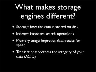 MySQL Storage Engines Landscape | PDF | Databases | Computer Software ...