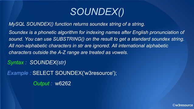 Mysql String Functions Pptx