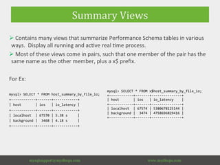 An Overview to MySQL SYS Schema | PDF