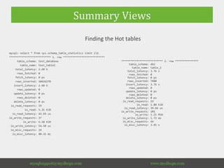 An Overview to MySQL SYS Schema | PDF
