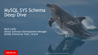 MySQL sys schema deep dive | PPT
