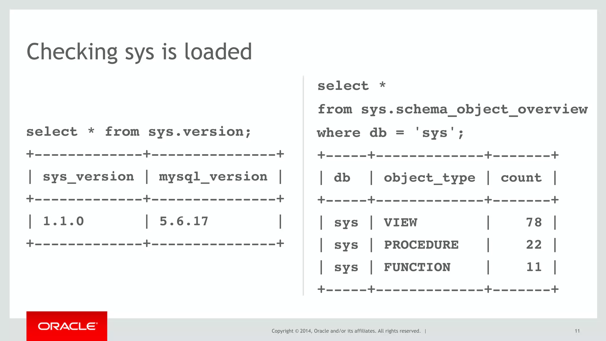 The MySQL SYS Schema | PDF