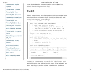 My sql temporary tables tutorial dasar | PPT