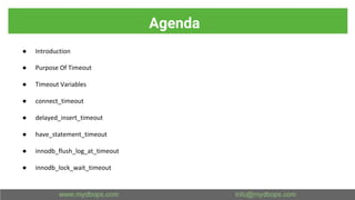 MySQL Timeout Variables Explained | PDF