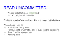 MySQL Transaction Isolation Levels (lightning talk) | PDF