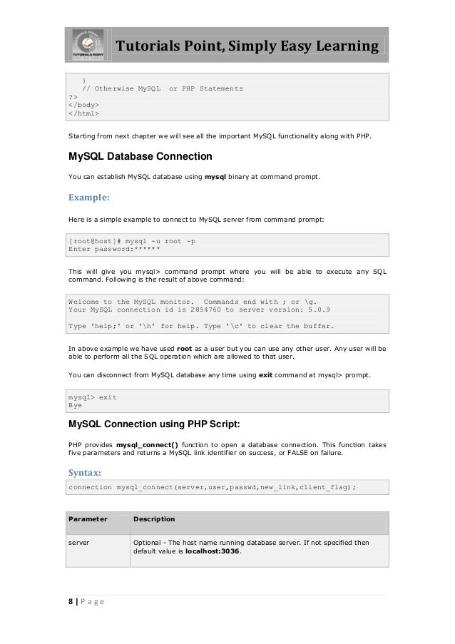 Mysql Tutorial