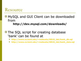 Mysql tutorial | PPT