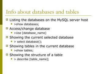 Mysql tutorial | PPT