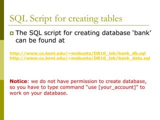 Tutorial on MySQl and its basic concepts | PPT | Databases | Computer Software and Applications