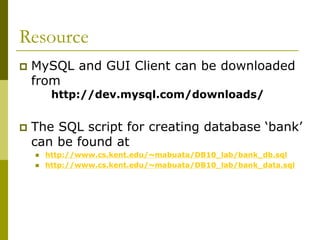 Tutorial on MySQl and its basic concepts | PPT