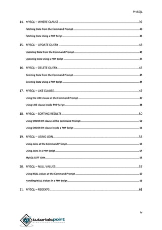 mysql_tutorial.pdf_tutorial for database engineering students | PDF