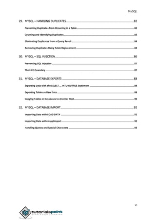 mysql_tutorial.pdf_tutorial for database engineering students | PDF